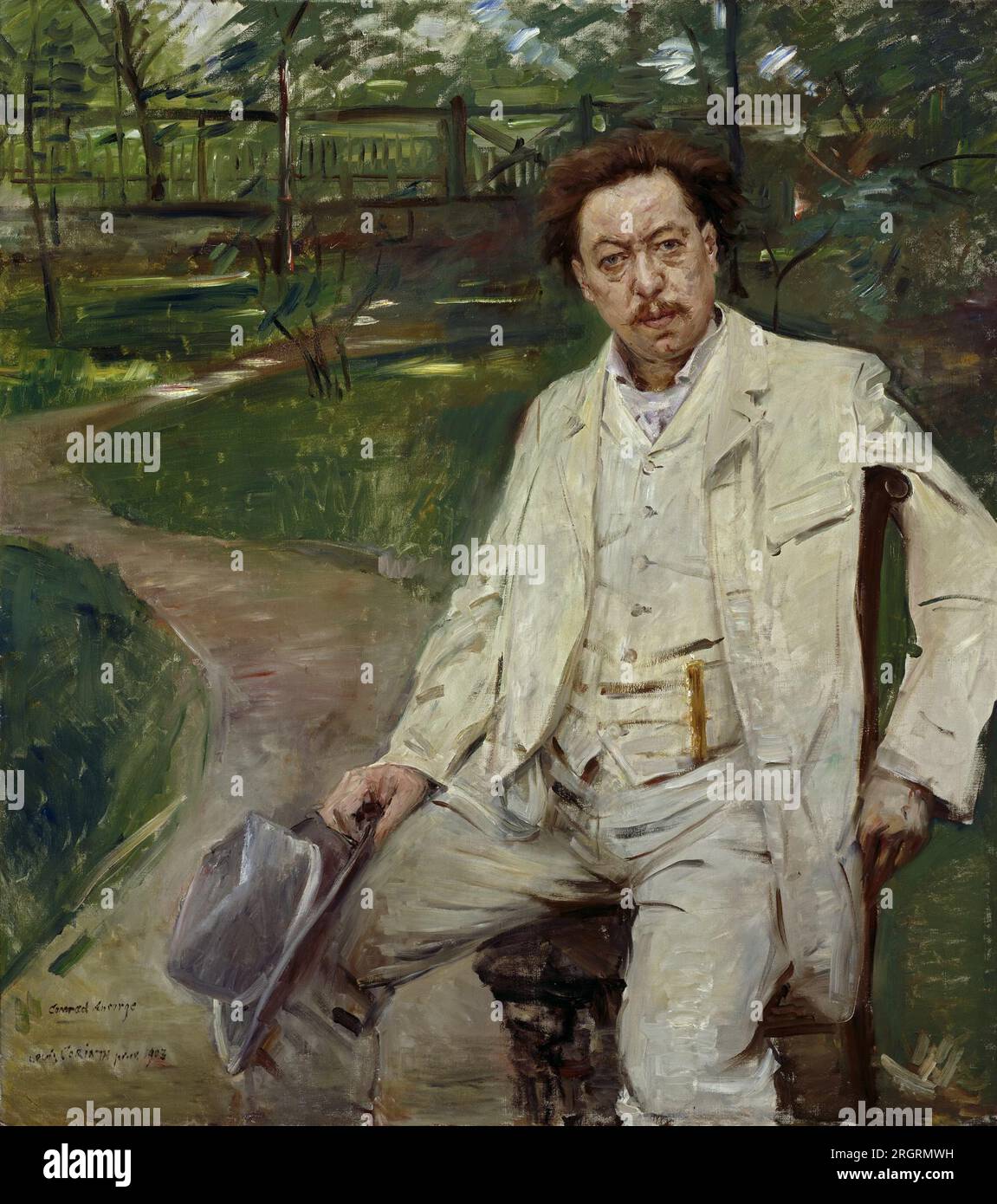 Portrait of the pianist Conrad Ansorge 1903 by Lovis Corinth Stock ...