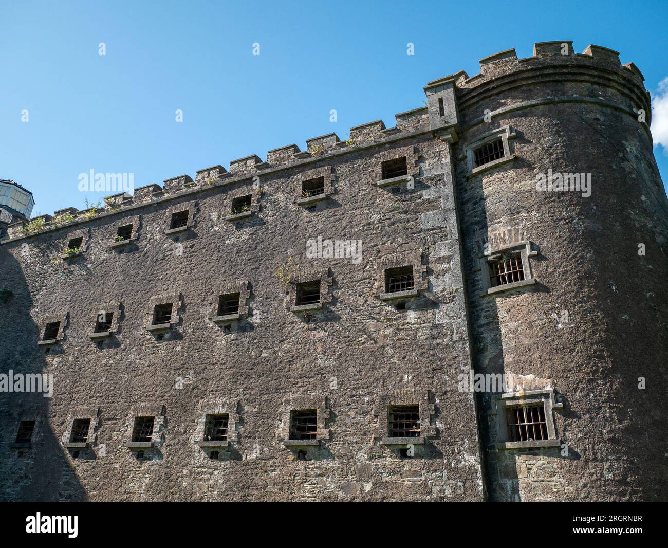 Old celtic castle with towers, Cork City Gaol prison in Ireland ...