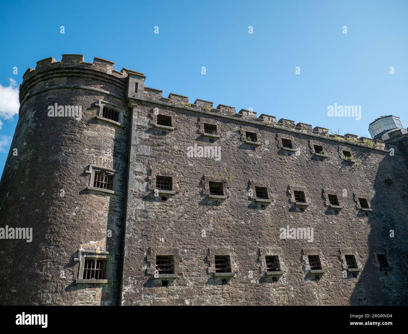 Old celtic castle with towers, Cork City Gaol prison in Ireland ...
