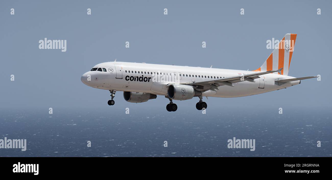 Tenerife, Spain august 2st, 2023. Airbus A320-214 of Condor Airlines ...