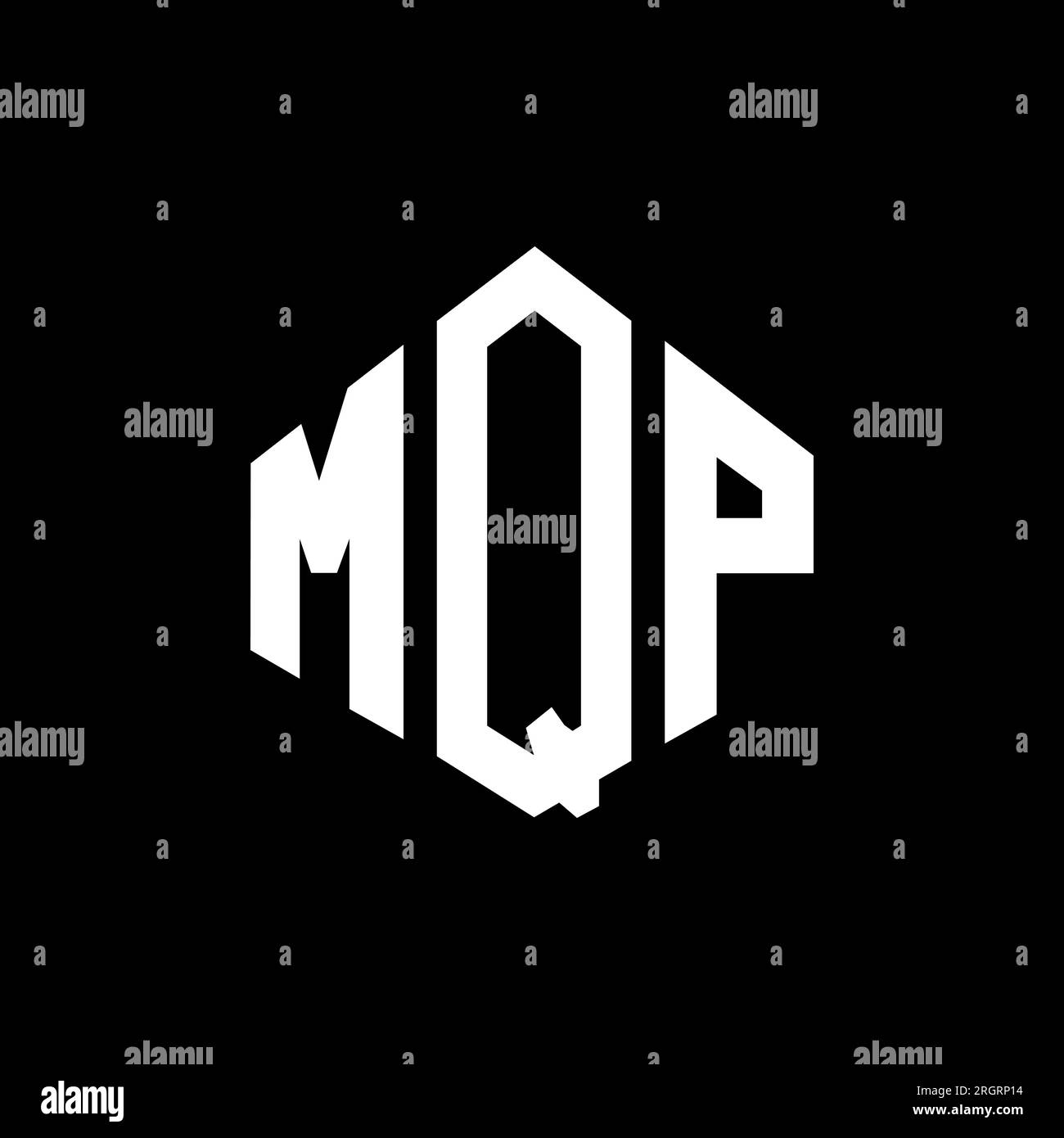 MQP letter logo design with polygon shape. MQP polygon and cube shape ...