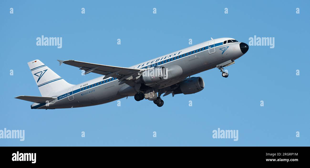 Tenerife, Spain august 5st, 2023. Condor Airlines Airbus A320-212 ...