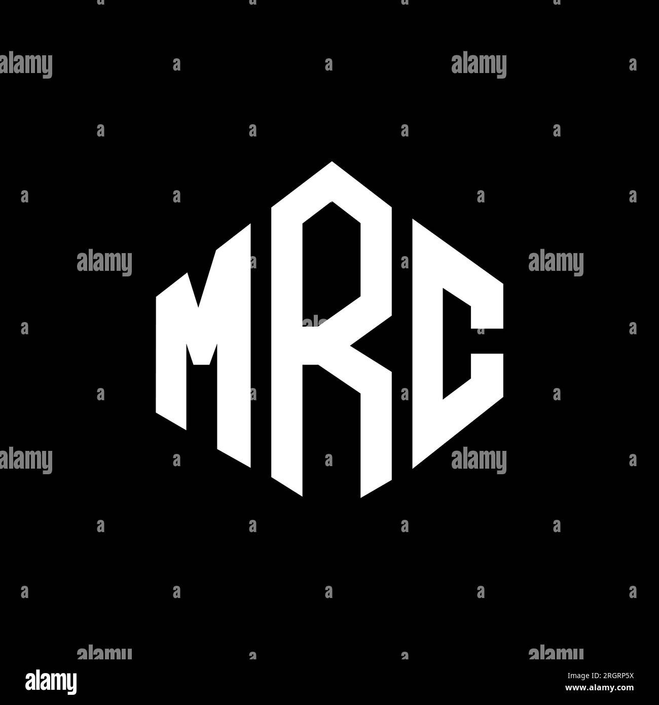 MRC letter logo design with polygon shape. MRC polygon and cube shape ...
