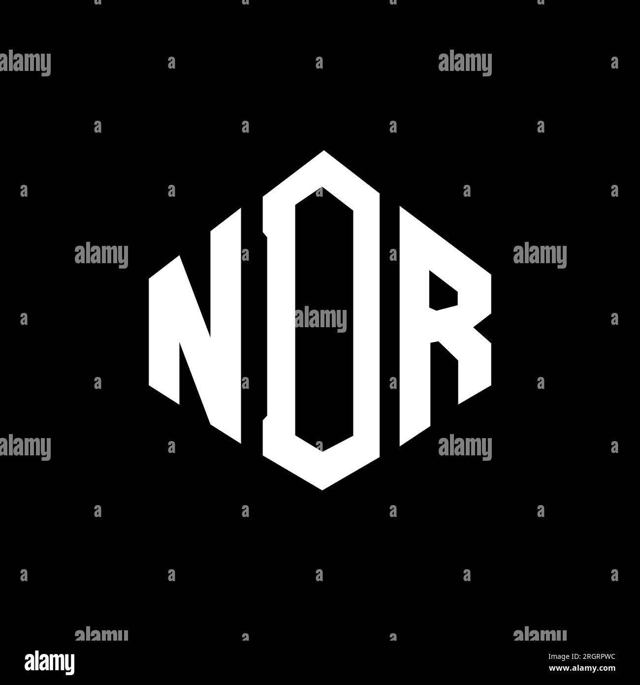 NDR letter logo design with polygon shape. NDR polygon and cube shape ...