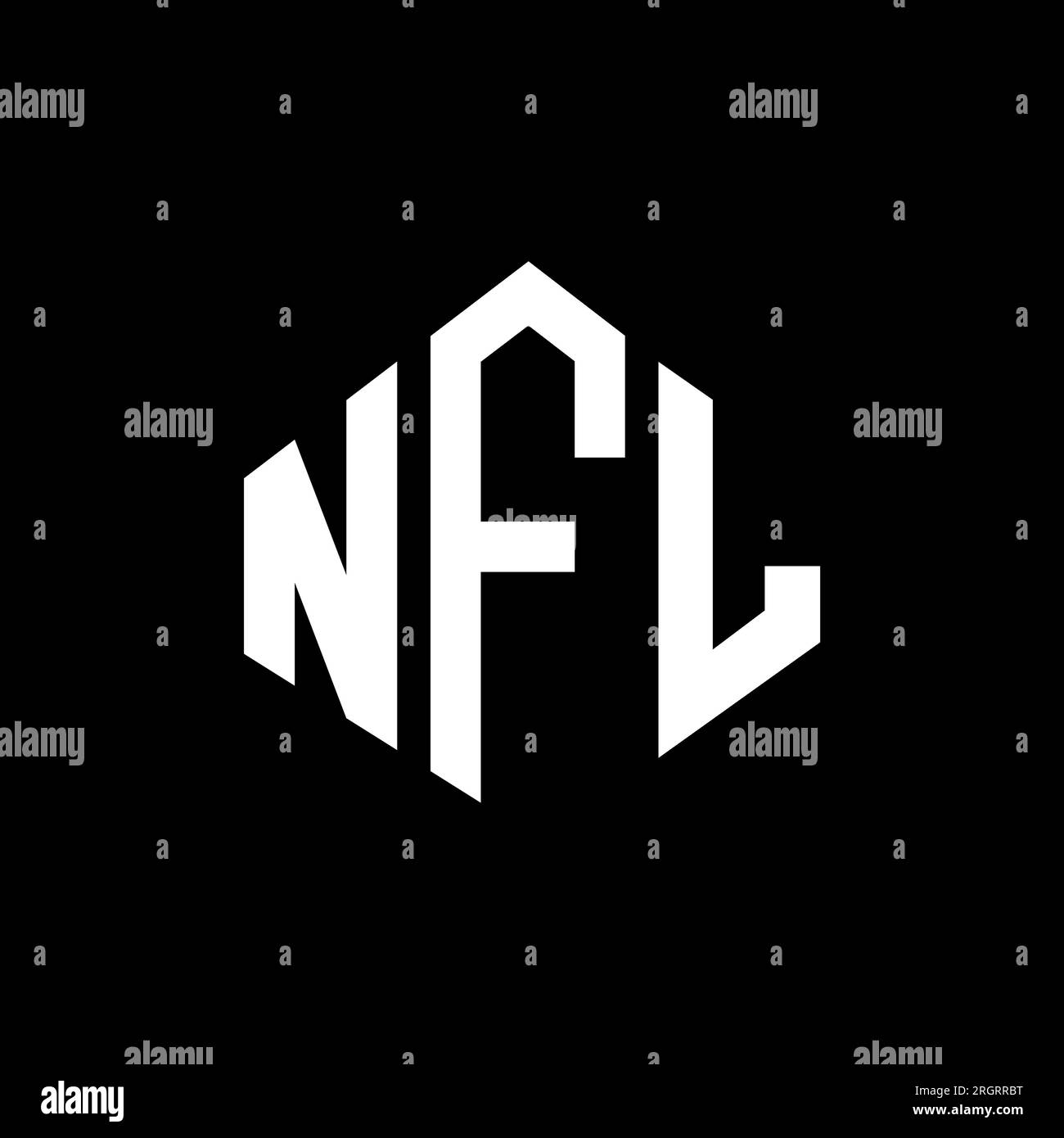 NFL letter logo design with polygon shape. NFL polygon and cube shape ... NFL letter logo design with polygon shape. NFL polygon and cube shape ...