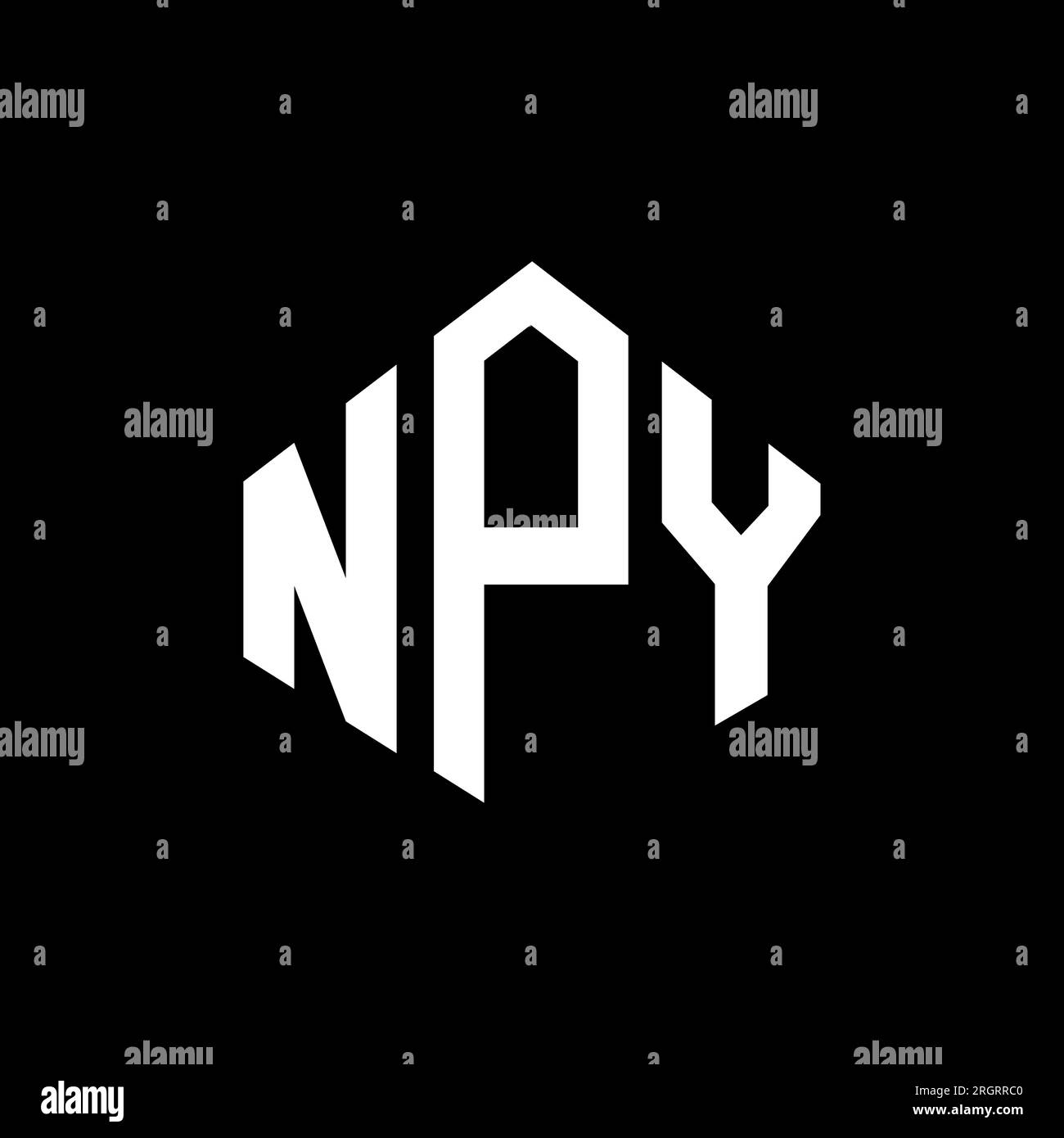NPY letter logo design with polygon shape. NPY polygon and cube shape ...