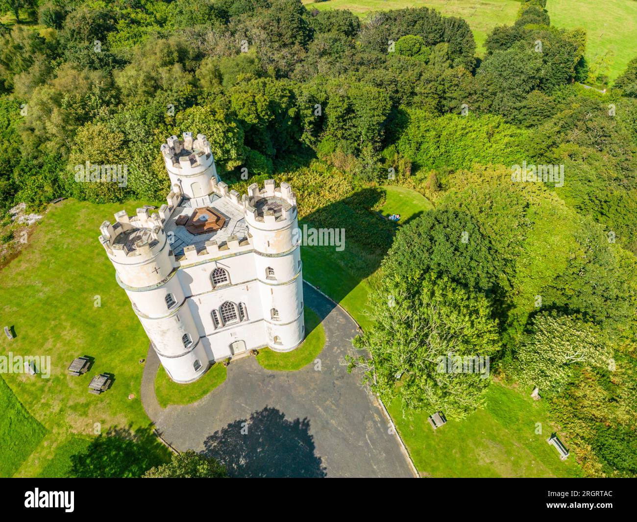 Exeter castle aerial hi-res stock photography and images - Alamy