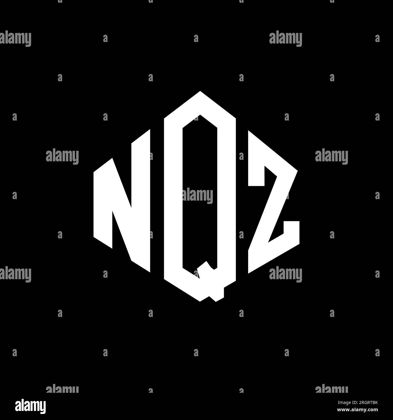 NQZ letter logo design with polygon shape. NQZ polygon and cube shape ...