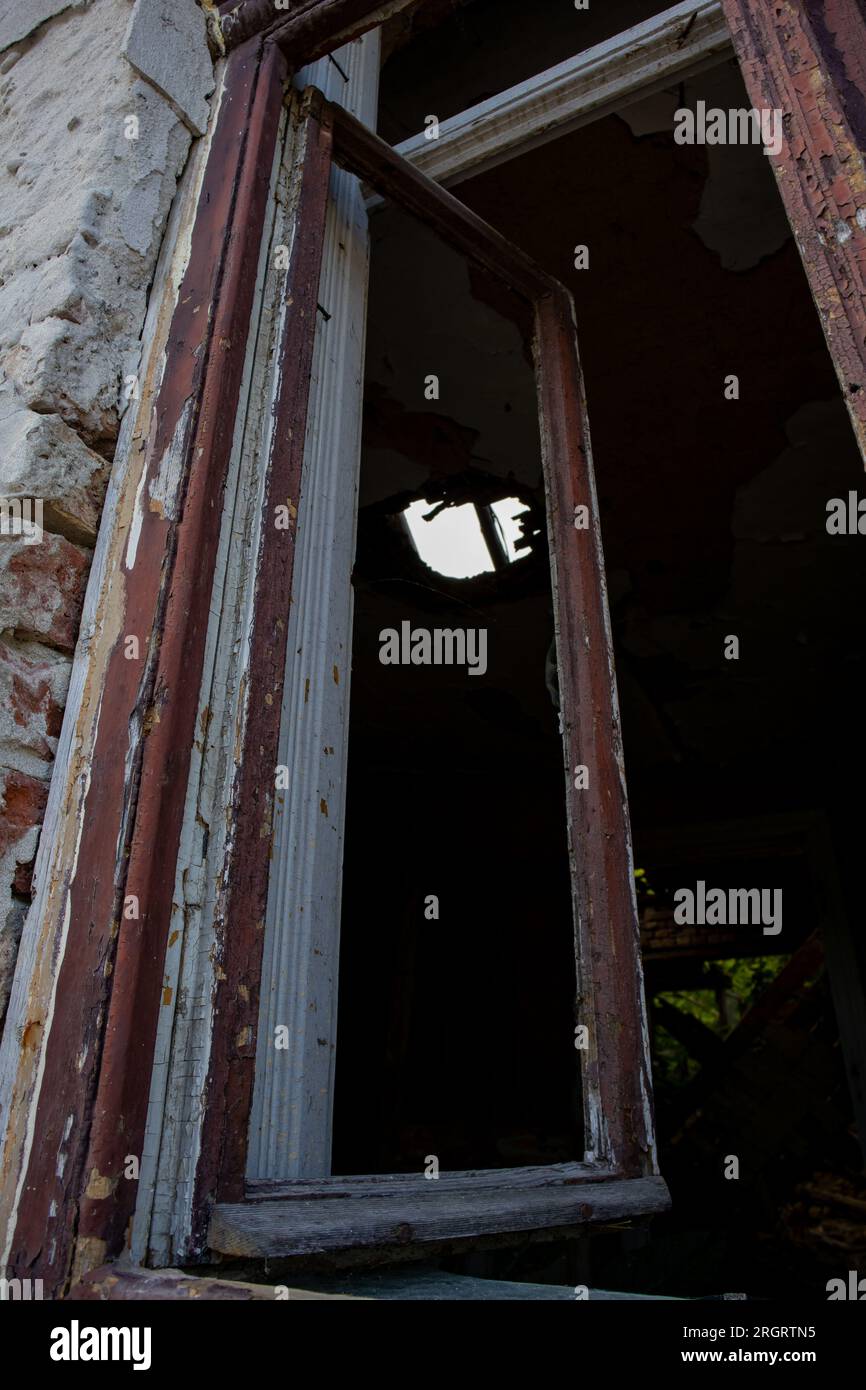 Broken window house shadow glass hi-res stock photography and images ...