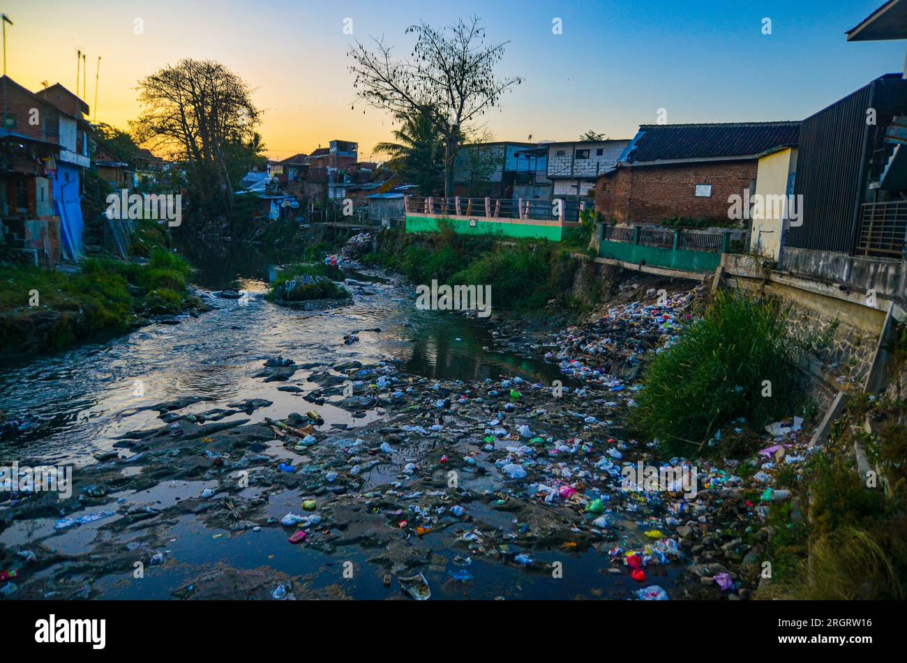 Malang, Indonesia. 11th Aug, 2023. A large amount of garbage was found ...