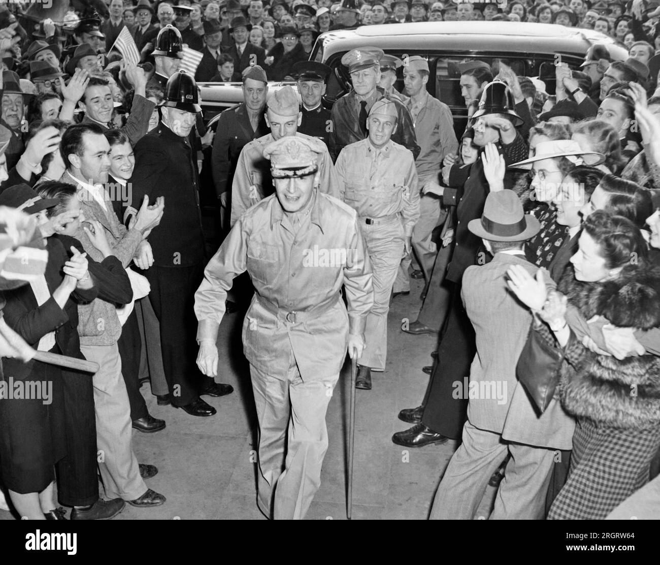 Melbourne, Australia: March, 1942 General Douglas MacArthur as he ...