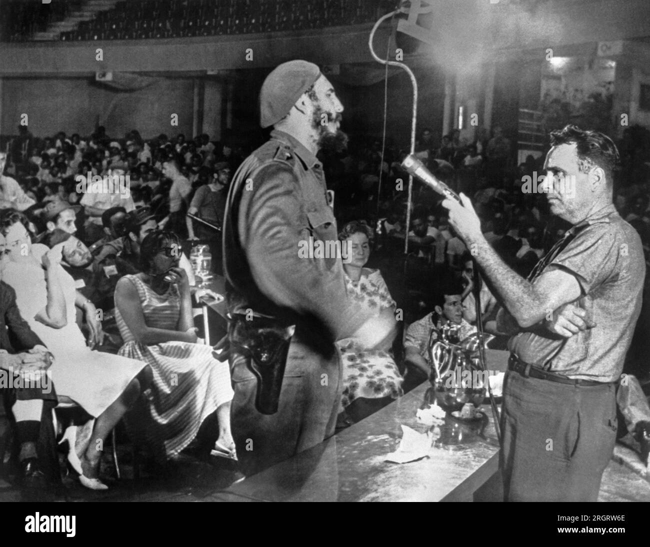 Cuba: October 6, 1962 Fidel Castro conducts a mass interview of the ...