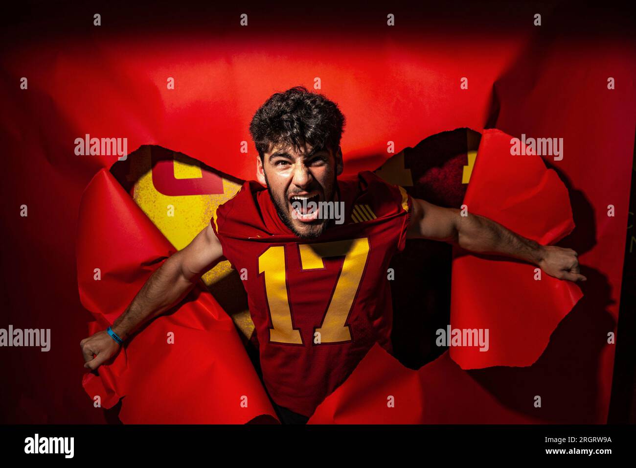 Iowa State Cyclones defensive back Beau Freyler (17) poses for a ...