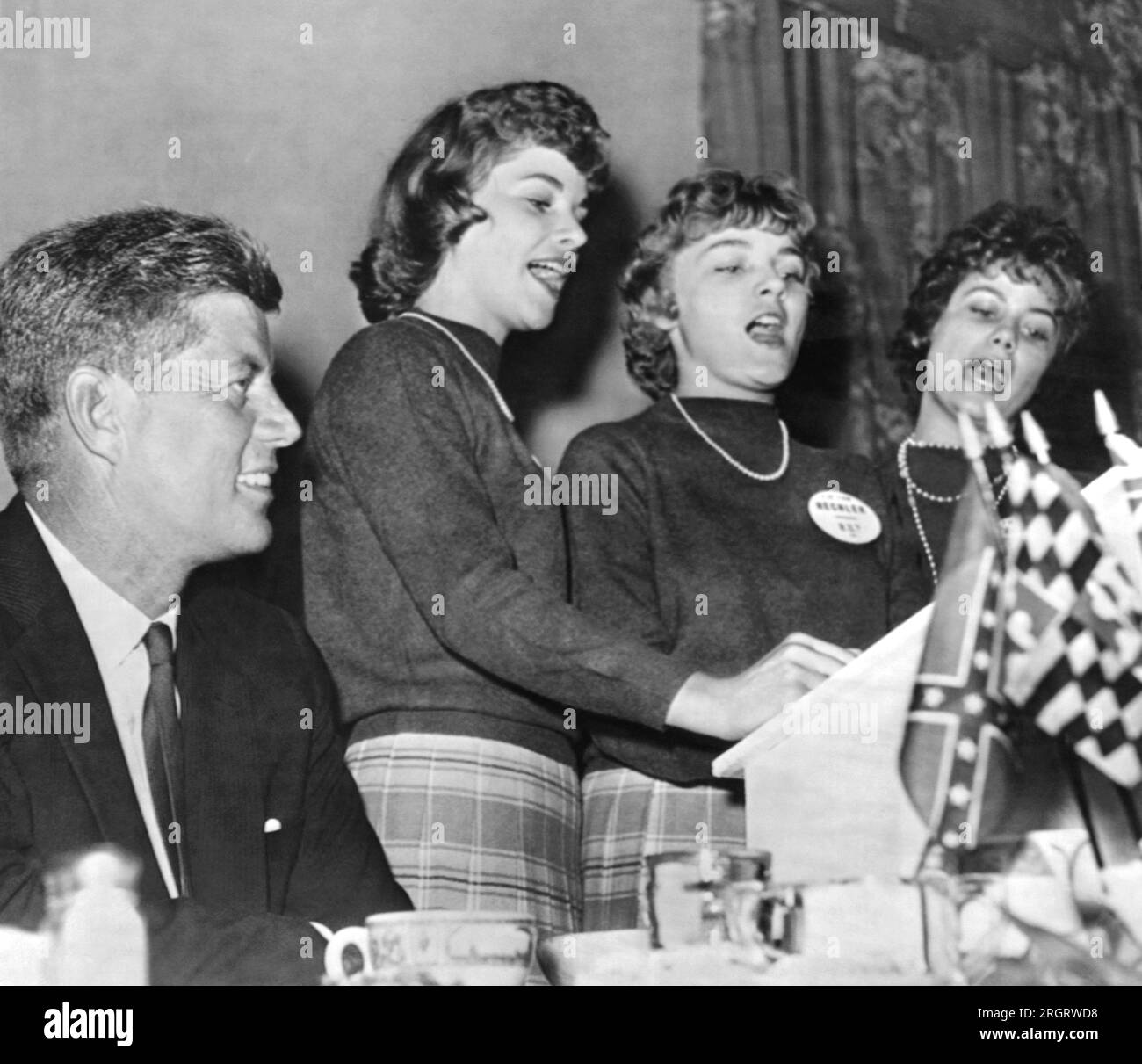 Charleston, West Virginia: September 19, 1960 A smiling Senator John F ...