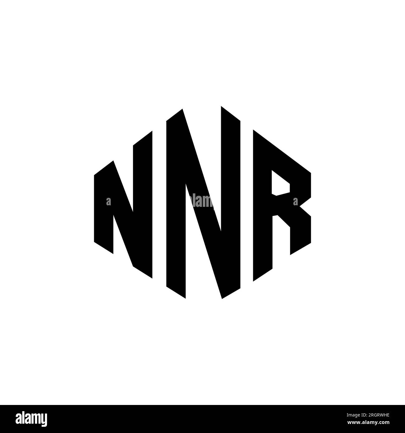 NNR letter logo design with polygon shape. NNR polygon and cube shape ...