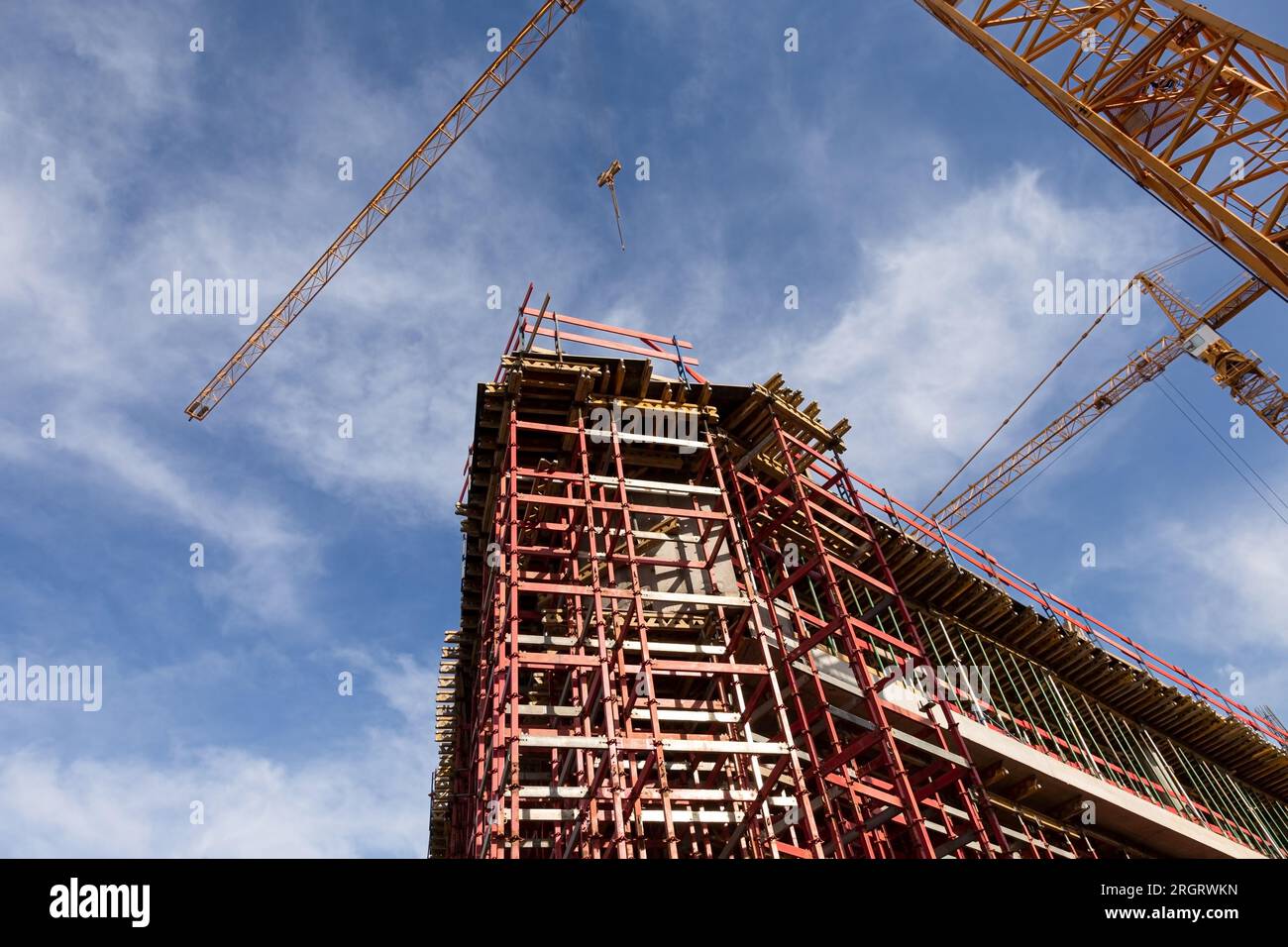 Scaffolding at the Construction site Technology for Tall Buildings ...