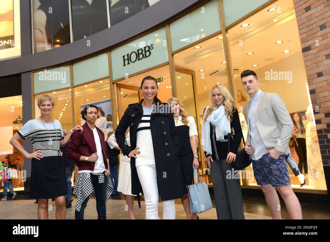 models modelling at Touchwood Shopping Centre, Solihull, West Midlands ...