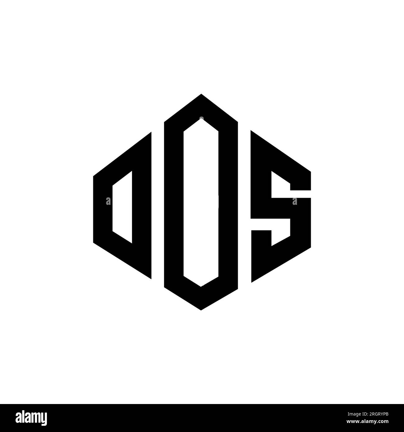 Oos Letter Logo Design With Polygon Shape Oos Polygon And Cube Shape Logo Design Oos Hexagon