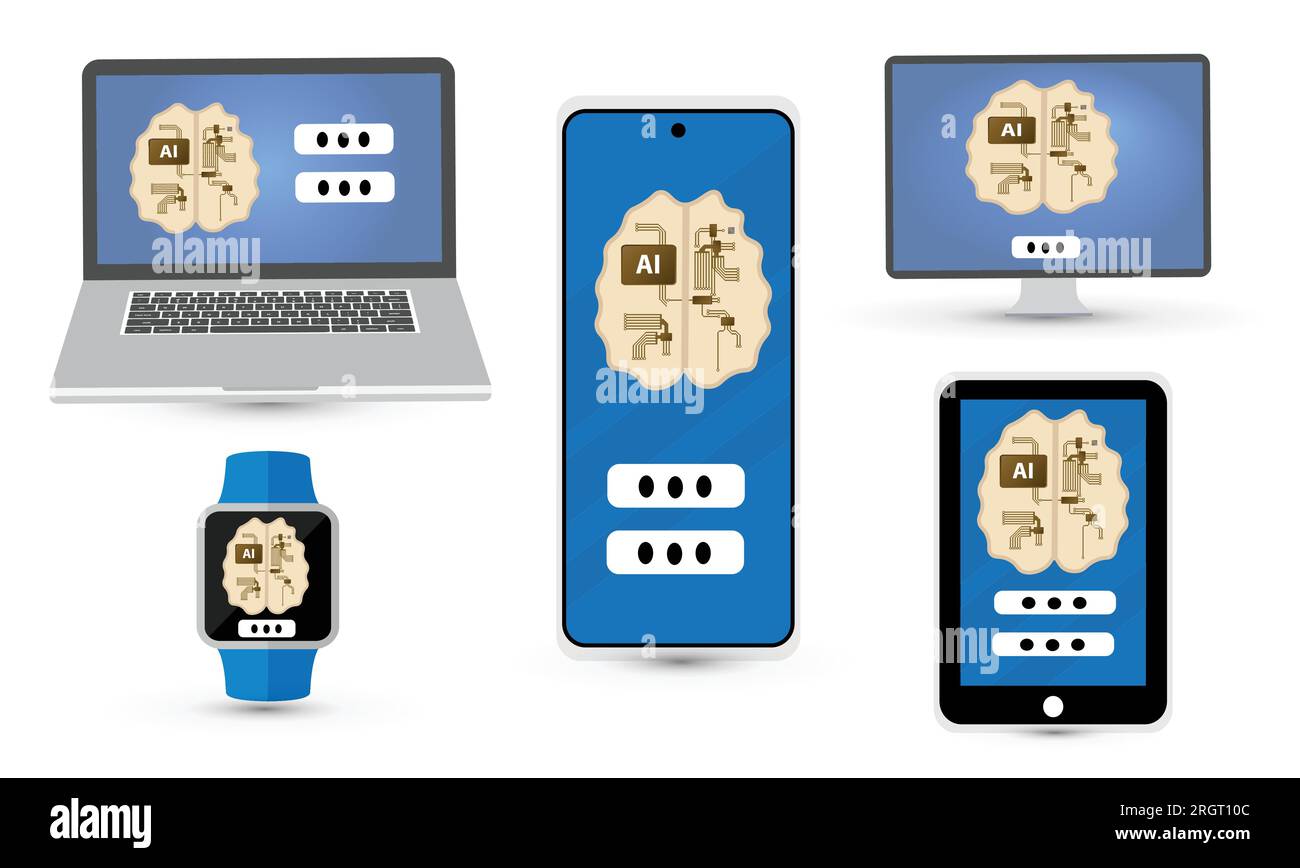 Laptop circuits Stock Vector Images - Alamy