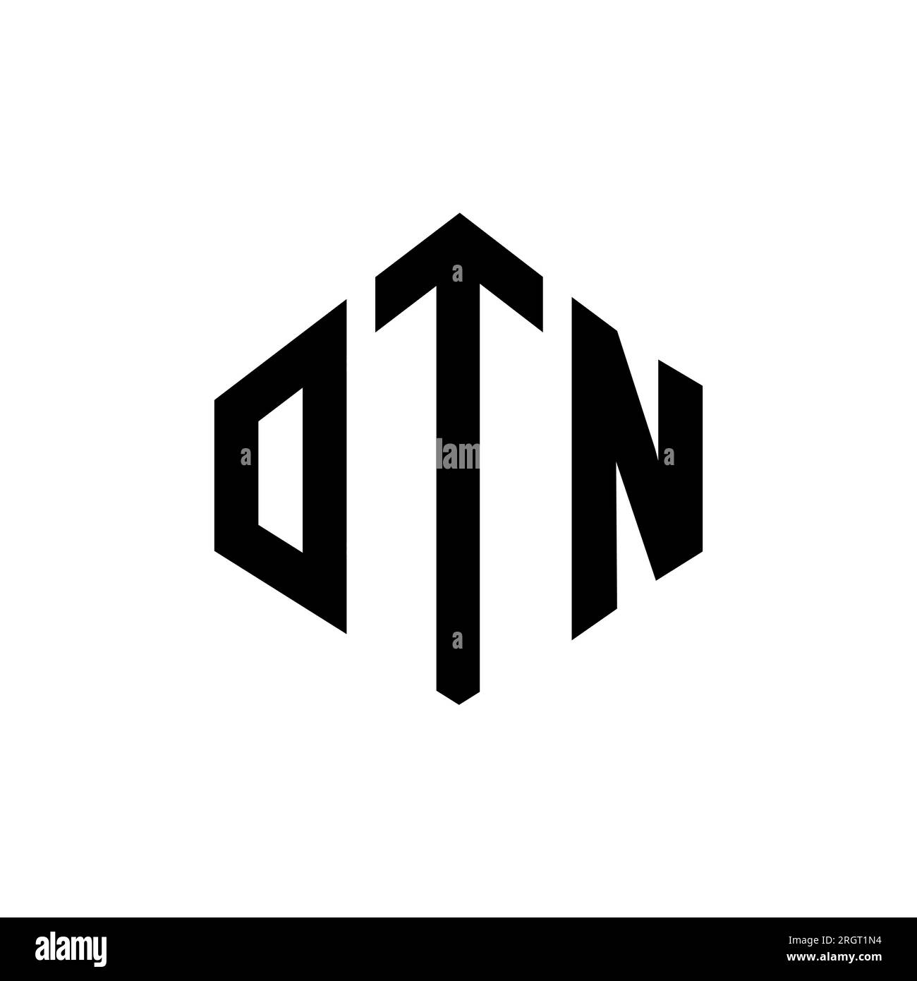 OTN letter logo design with polygon shape. OTN polygon and cube shape logo design. OTN hexagon ...