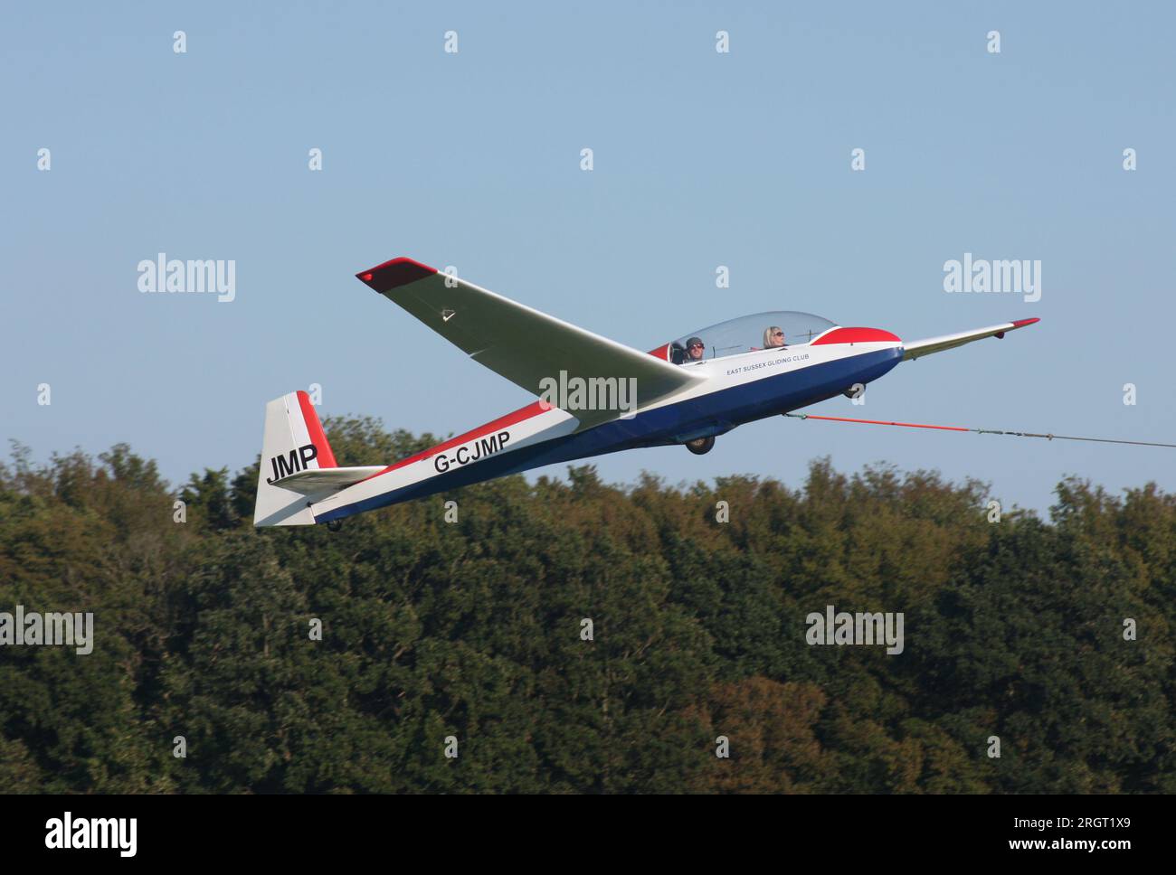 A Schleicher ASK-13 glider operated by East Sussex Gliding Club at ...