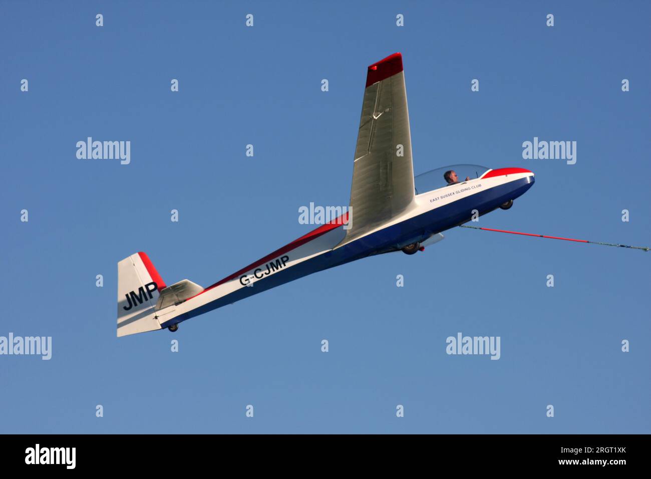 A Schleicher ASK-13 glider operated by East Sussex Gliding Club at ...
