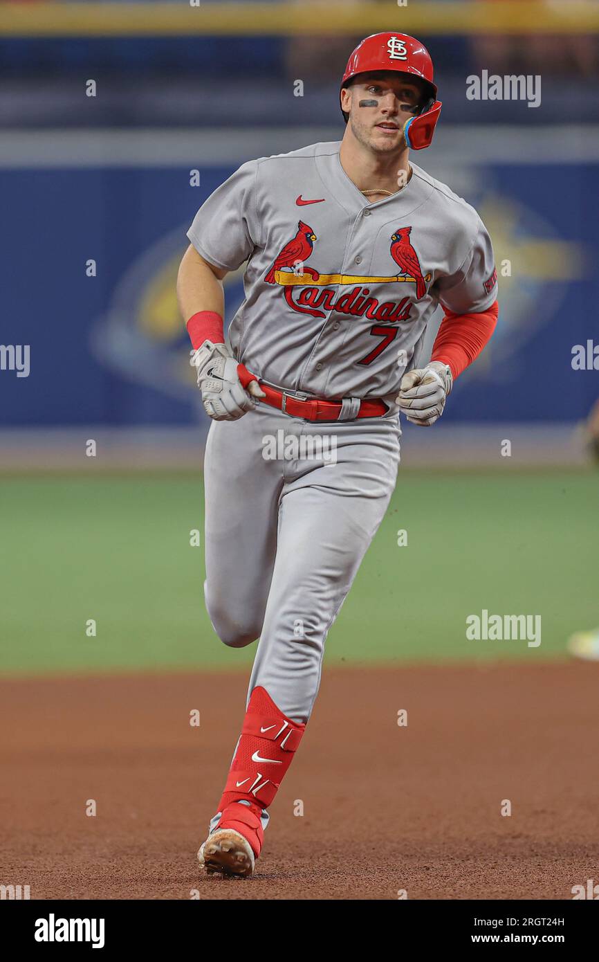 St. Petersburg, FL USA; St. Louis Cardinals catcher Andrew Knizner (7 ...