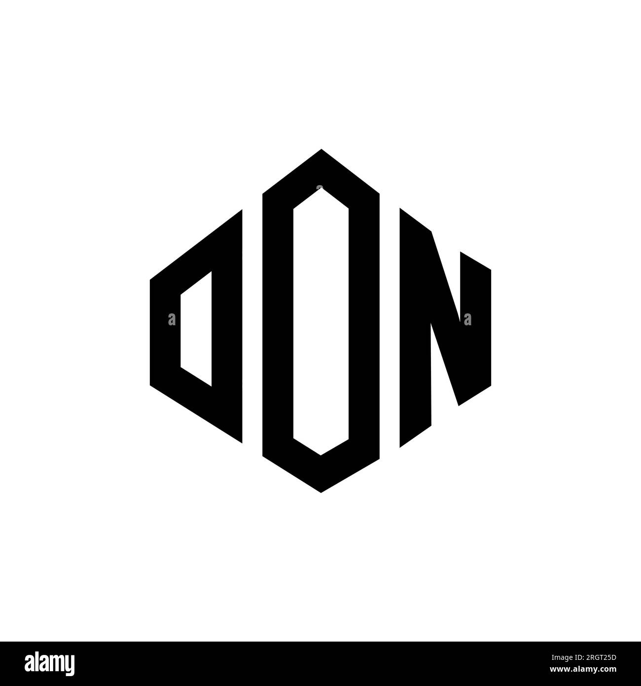OON letter logo design with polygon shape. OON polygon and cube shape ...