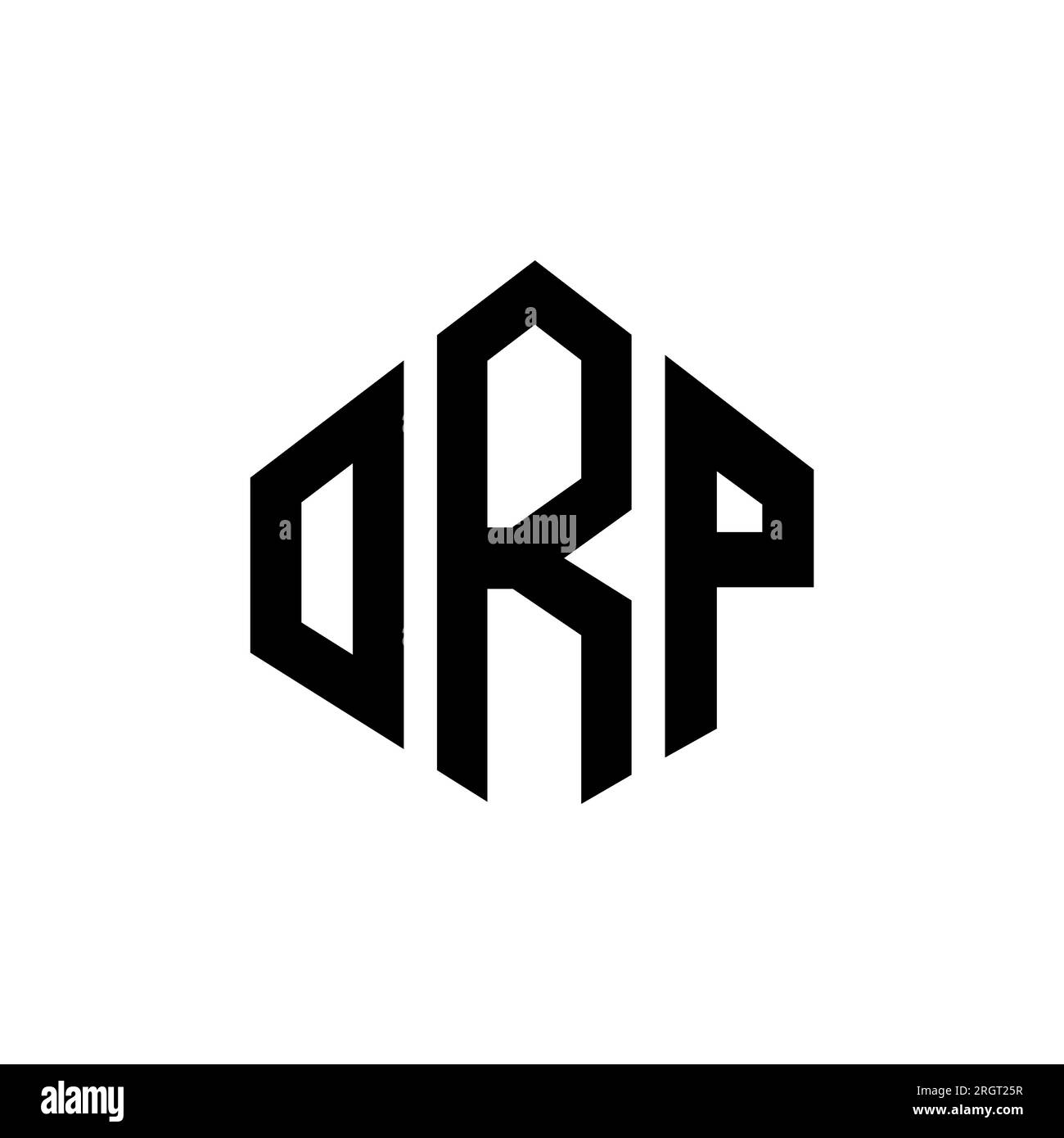 ORP letter logo design with polygon shape. ORP polygon and cube shape ...