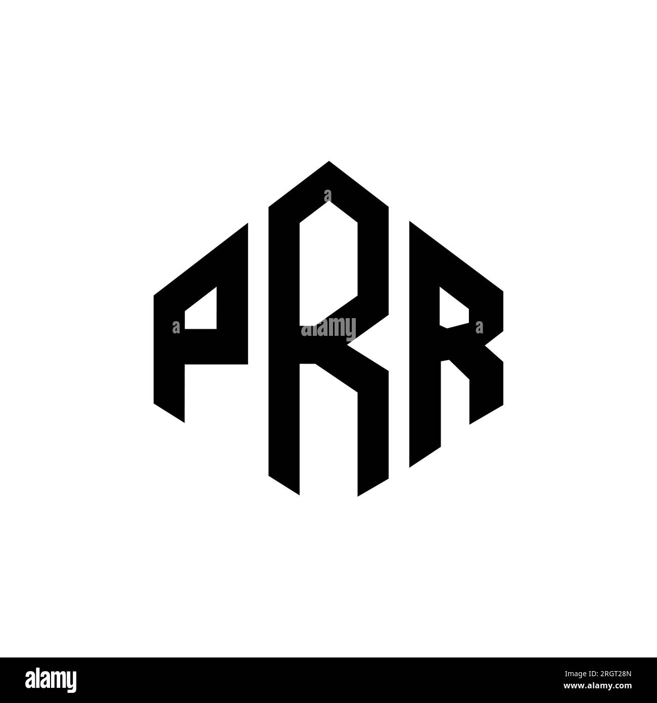 PRR letter logo design with polygon shape. PRR polygon and cube shape ...