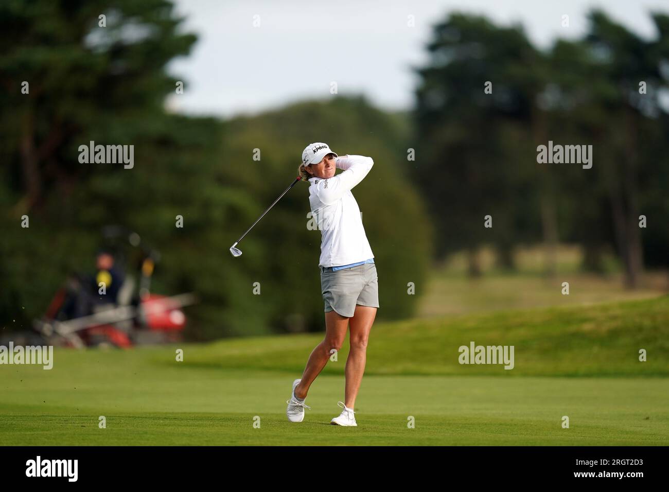 Stacy Lewis of USA on the 18th fairway during day two of the 2023 AIG ...