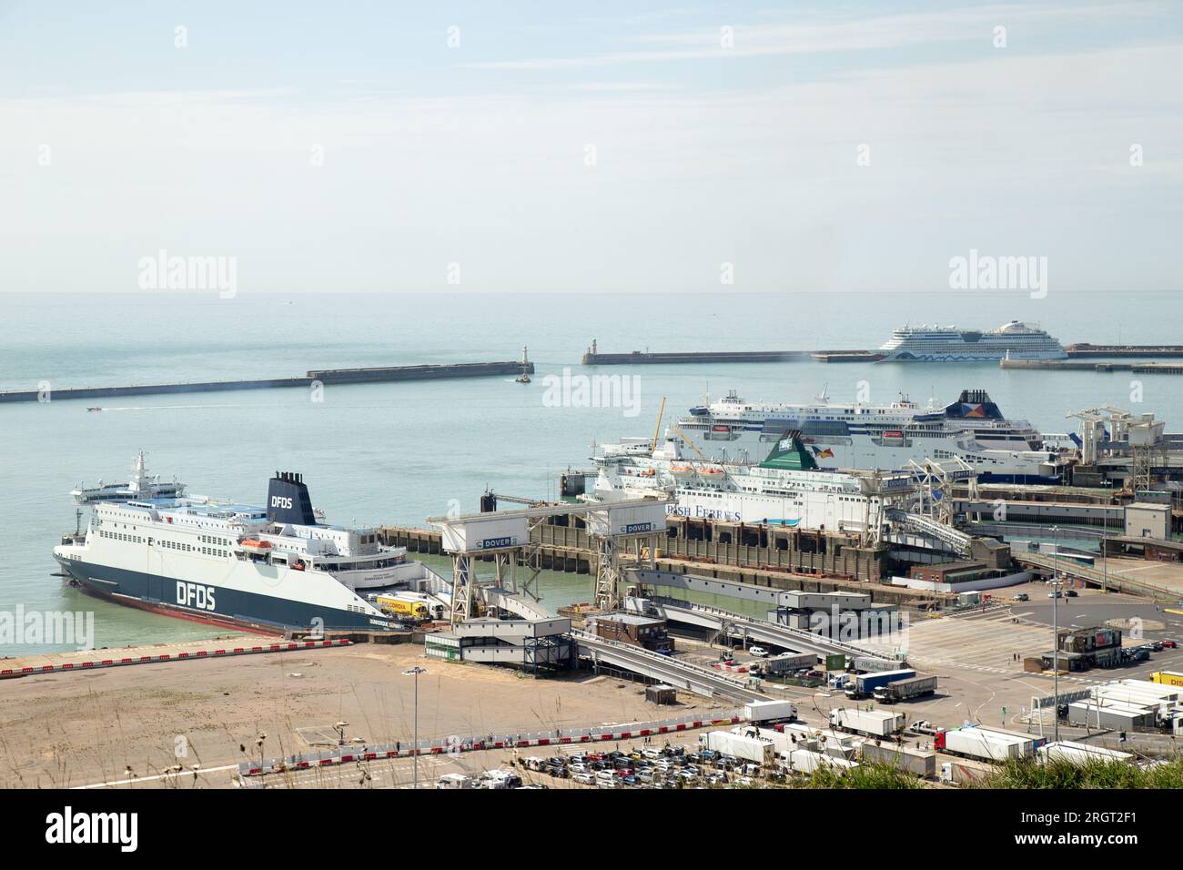 Dover Docks Kent UK Stock Photo - Alamy