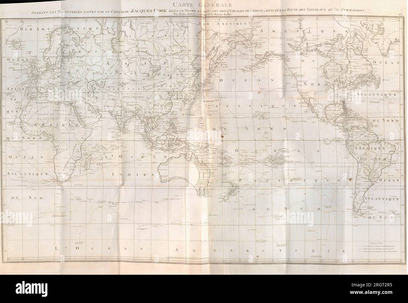 Maps and Figures of Cook's Third Voyage, T.1, 1785 Stock Photo - Alamy