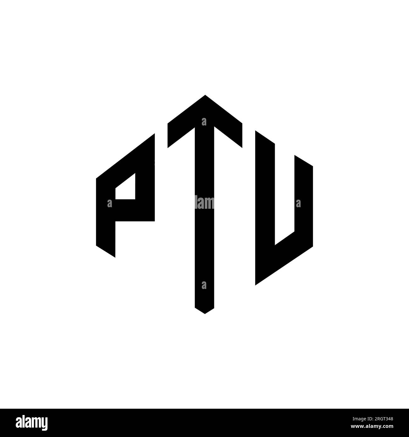 Ptu logo design Black and White Stock Photos & Images - Alamy