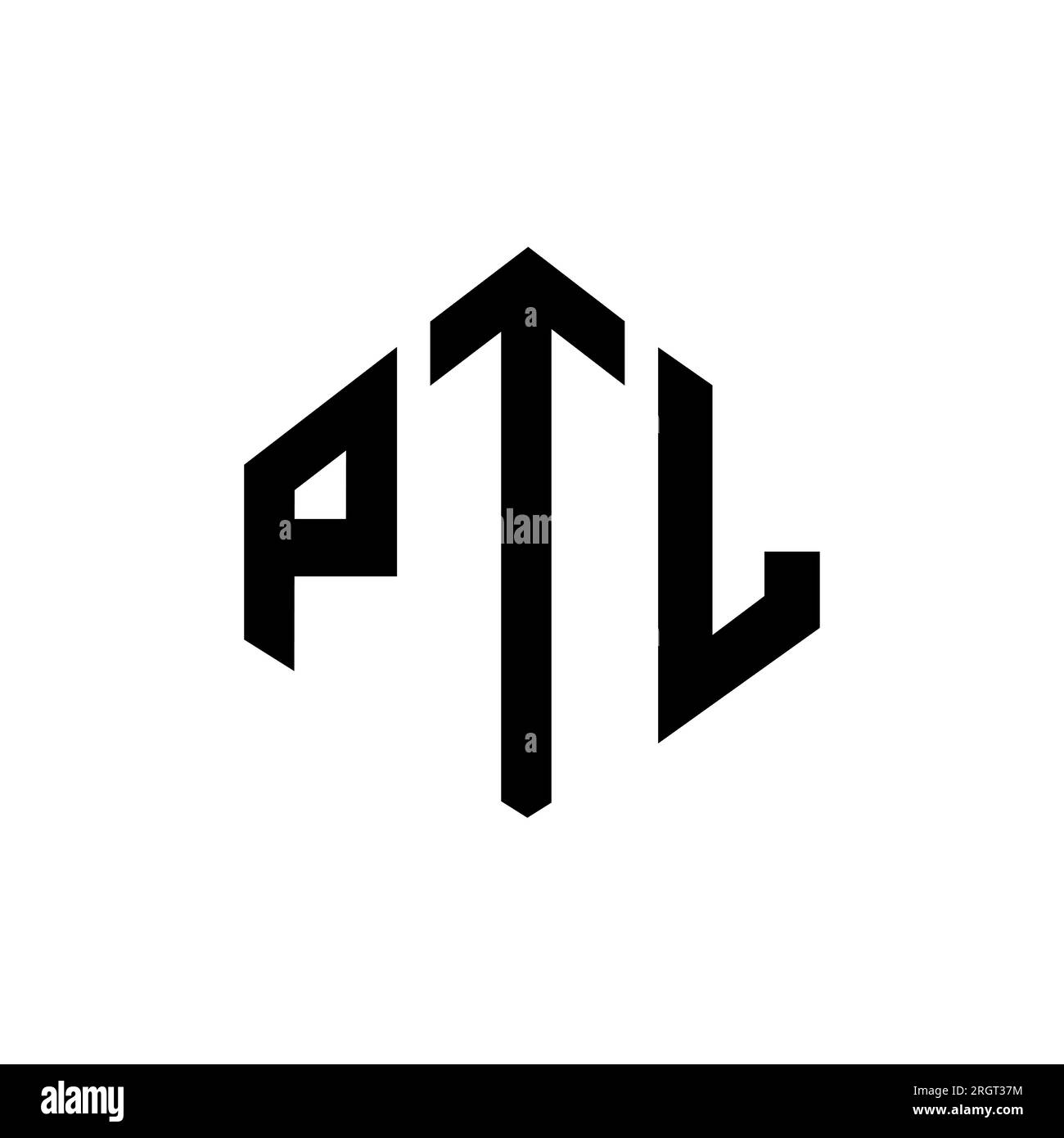 PTL letter logo design with polygon shape. PTL polygon and cube shape logo design. PTL hexagon ...