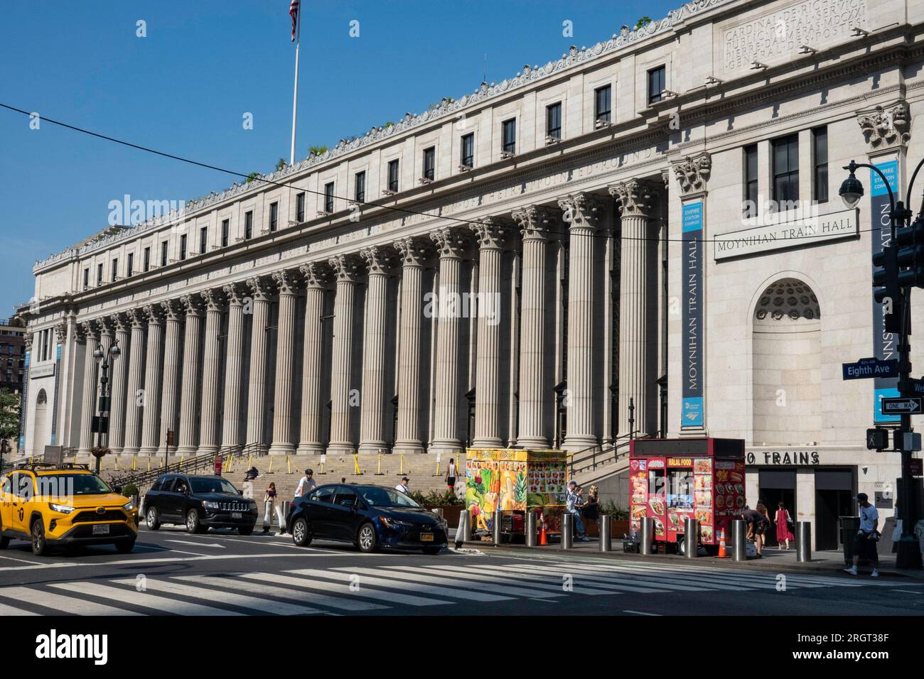 The exterior of the Moynihan Train Hall 2023, New York City, USA Stock ...
