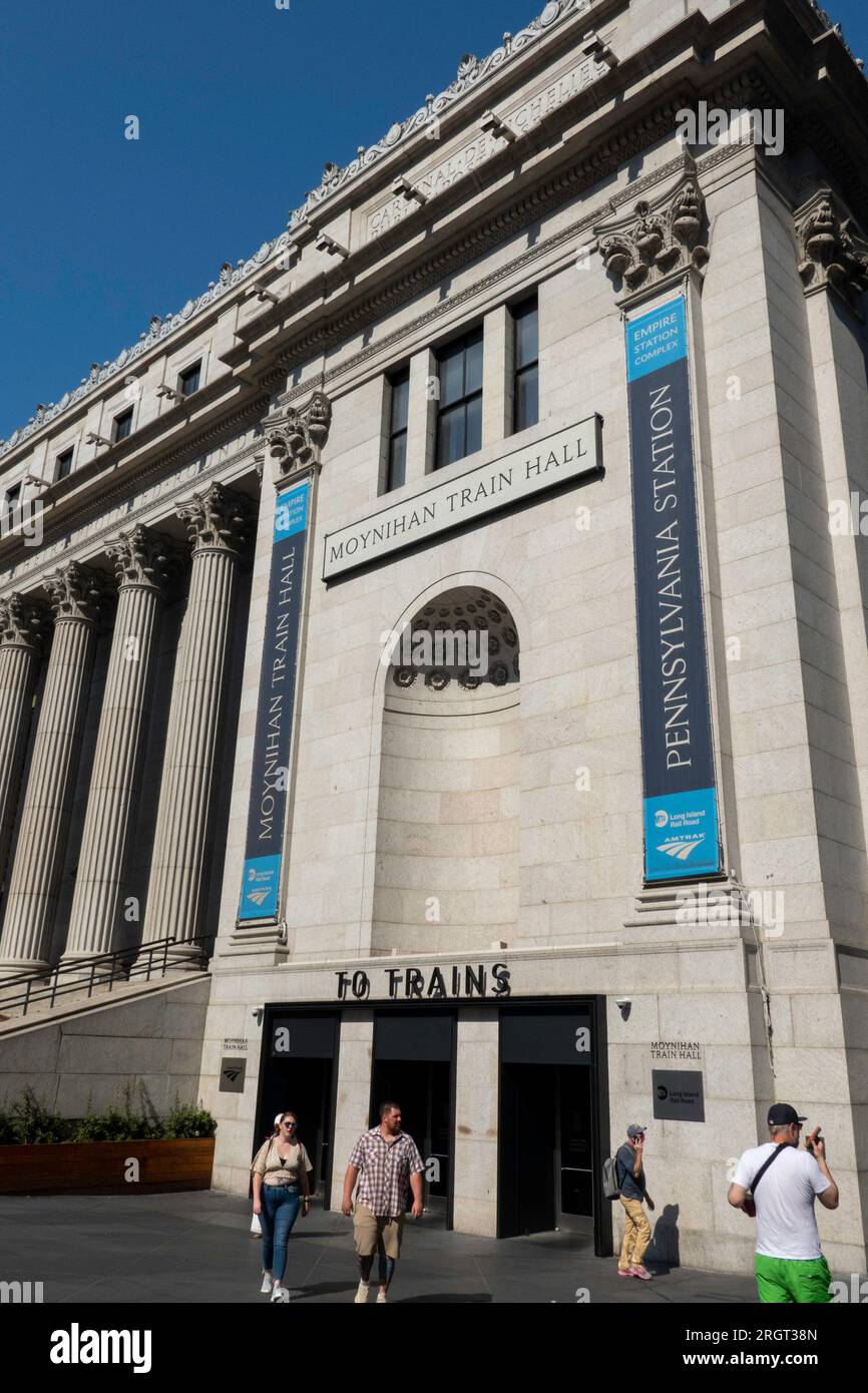 The exterior of the Moynihan Train Hall 2023, New York City, USA Stock ...