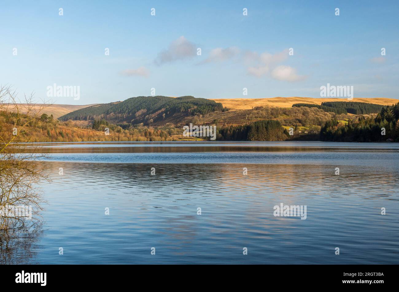 Pontsticill Reservoir in the Brecon Beacons, South Wales Stock Photo ...