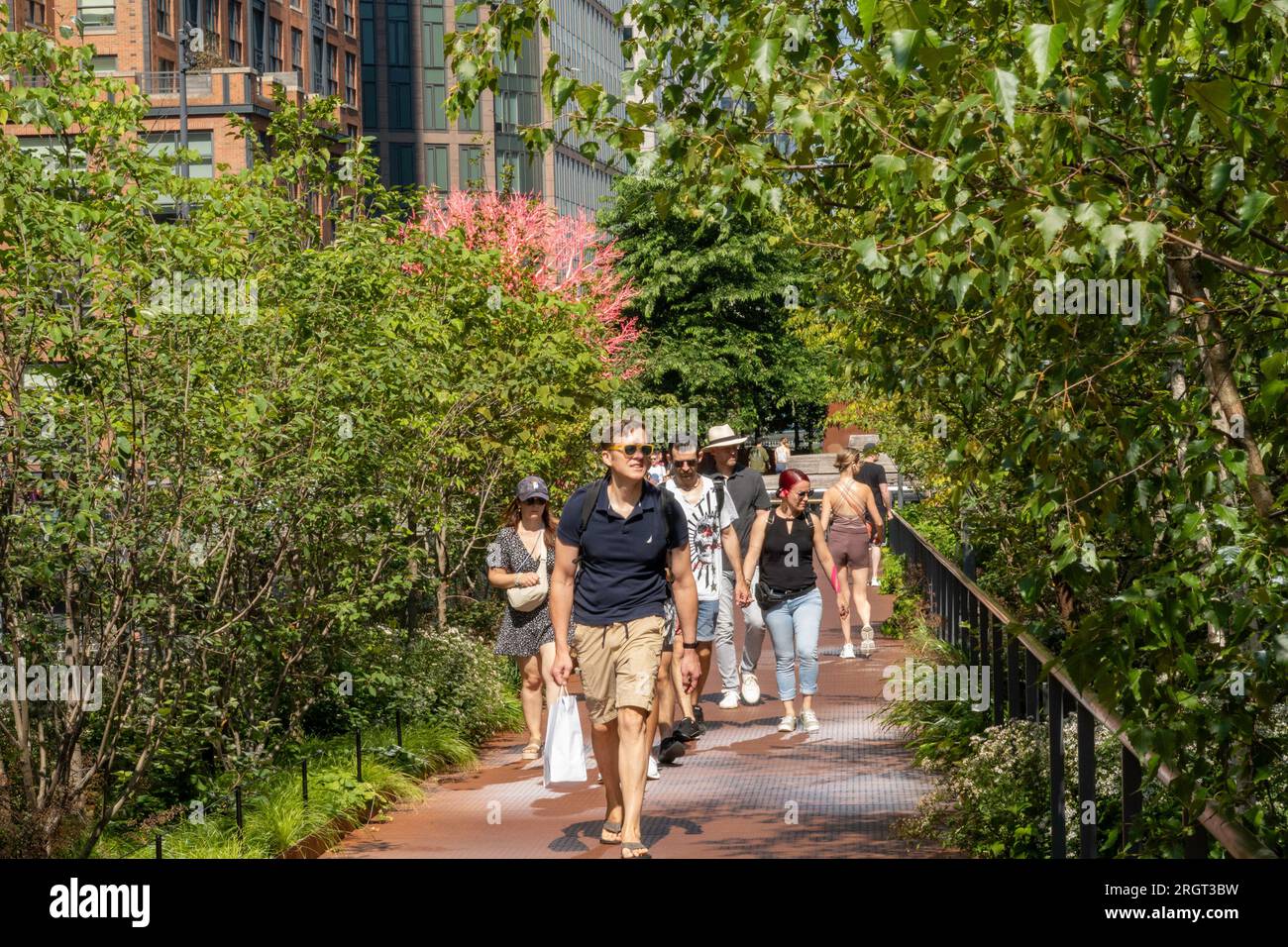 The old tree is a pink and red 25 foot tall sculpture comprised of man ...