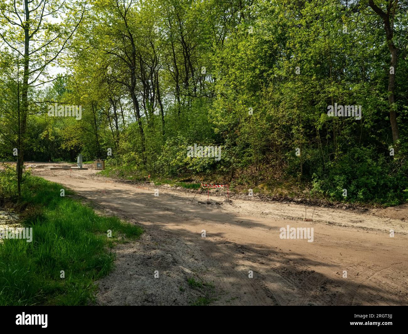 Barrier on forest road hi-res stock photography and images - Alamy