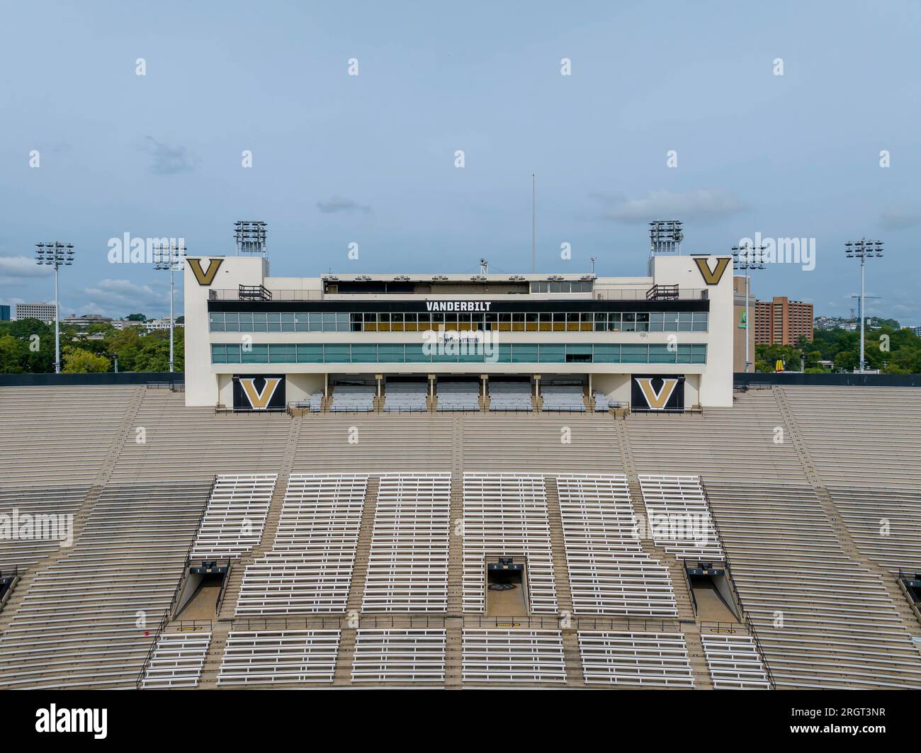 Nashville, TN, USA. 8th Aug, 2023. Aerial view of First Bank Stadium on ...