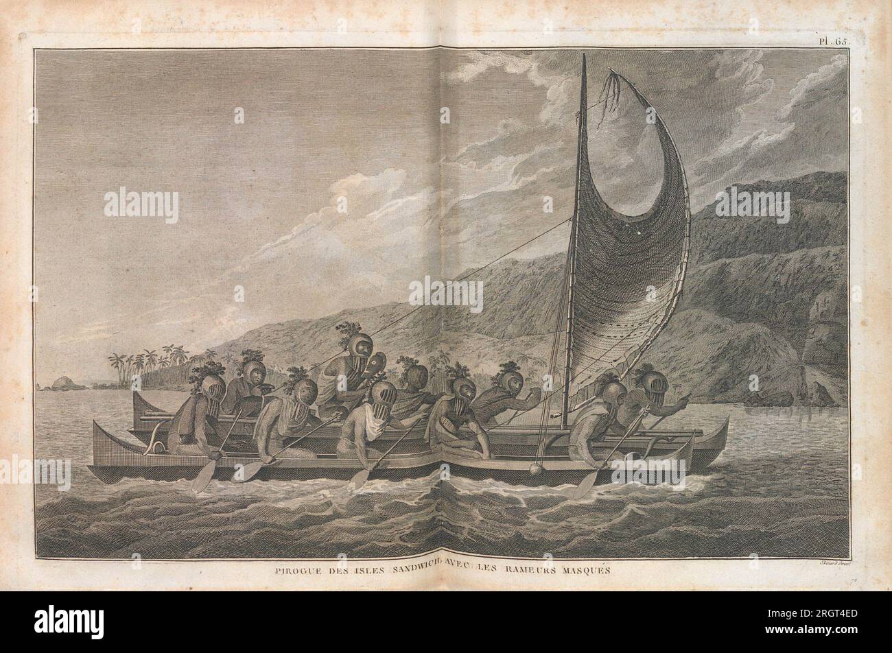 Maps and Figures of Cook's Third Voyage, T.1, 1785 Stock Photo - Alamy