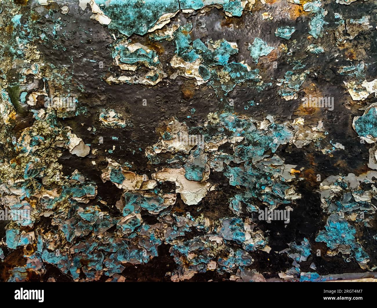 Metal texture blue paint rust hi-res stock photography and images - Alamy
