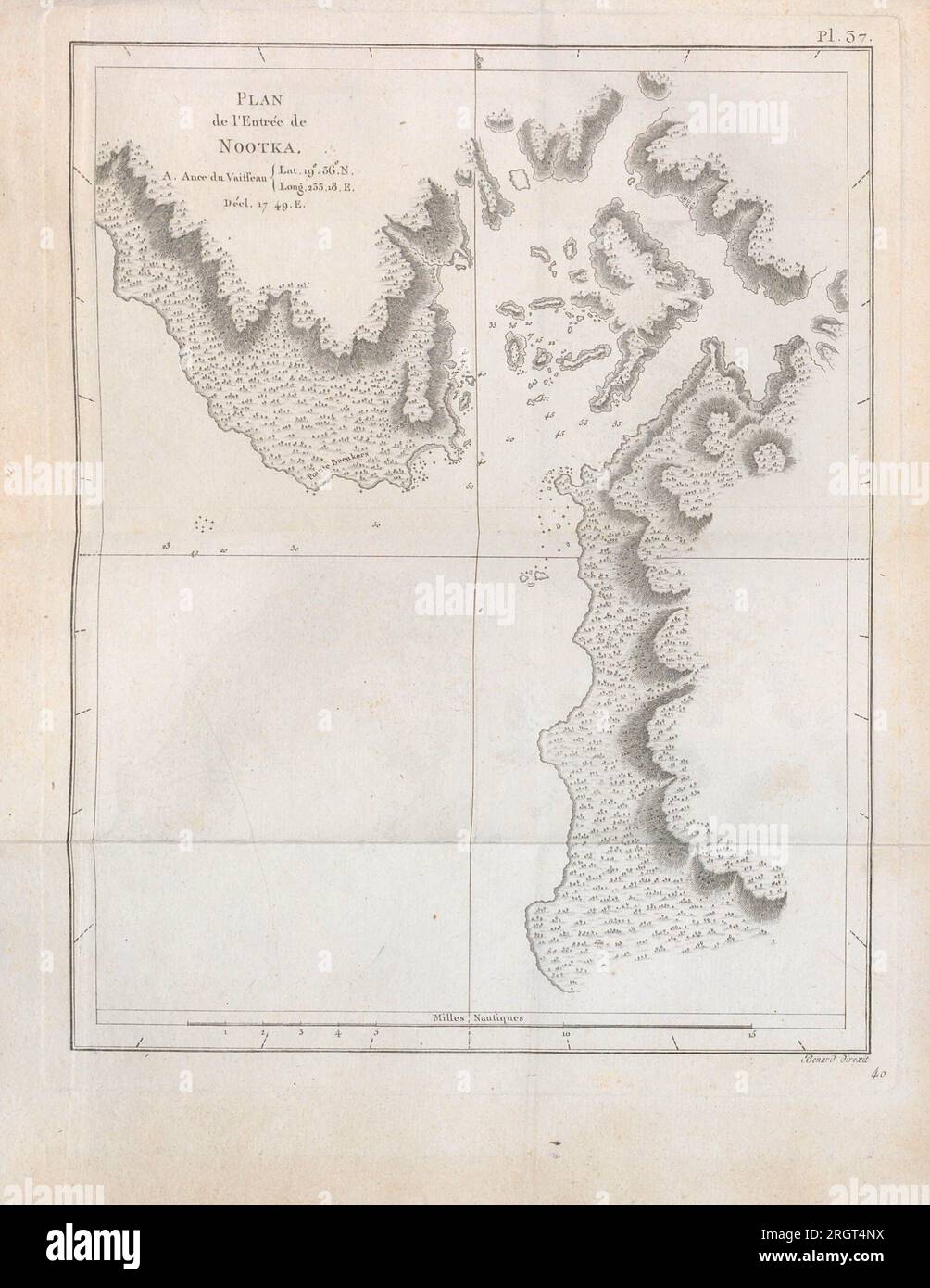 Maps and Figures of Cook's Third Voyage, T.1, 1785 Stock Photo - Alamy