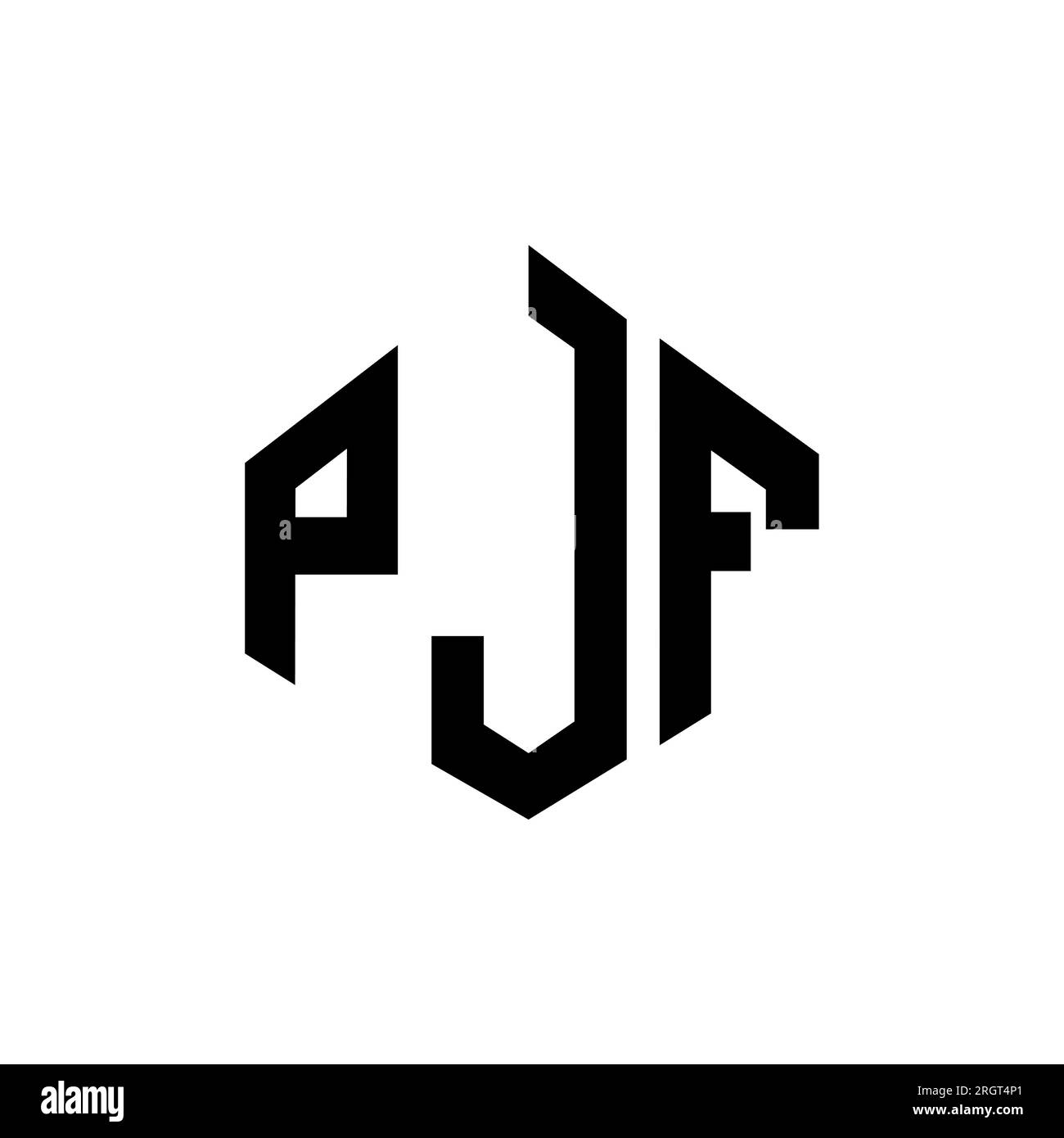 Pjf logo design hi-res stock photography and images - Alamy
