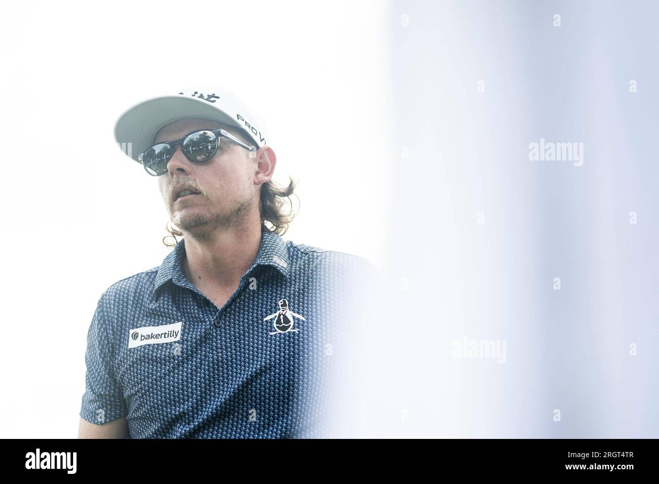 Captain Cameron Smith of Ripper GC looks on from the driving range ...