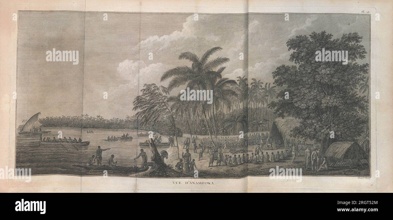 Maps and Figures of Cook's Third Voyage, T.1, 1785 Stock Photo - Alamy