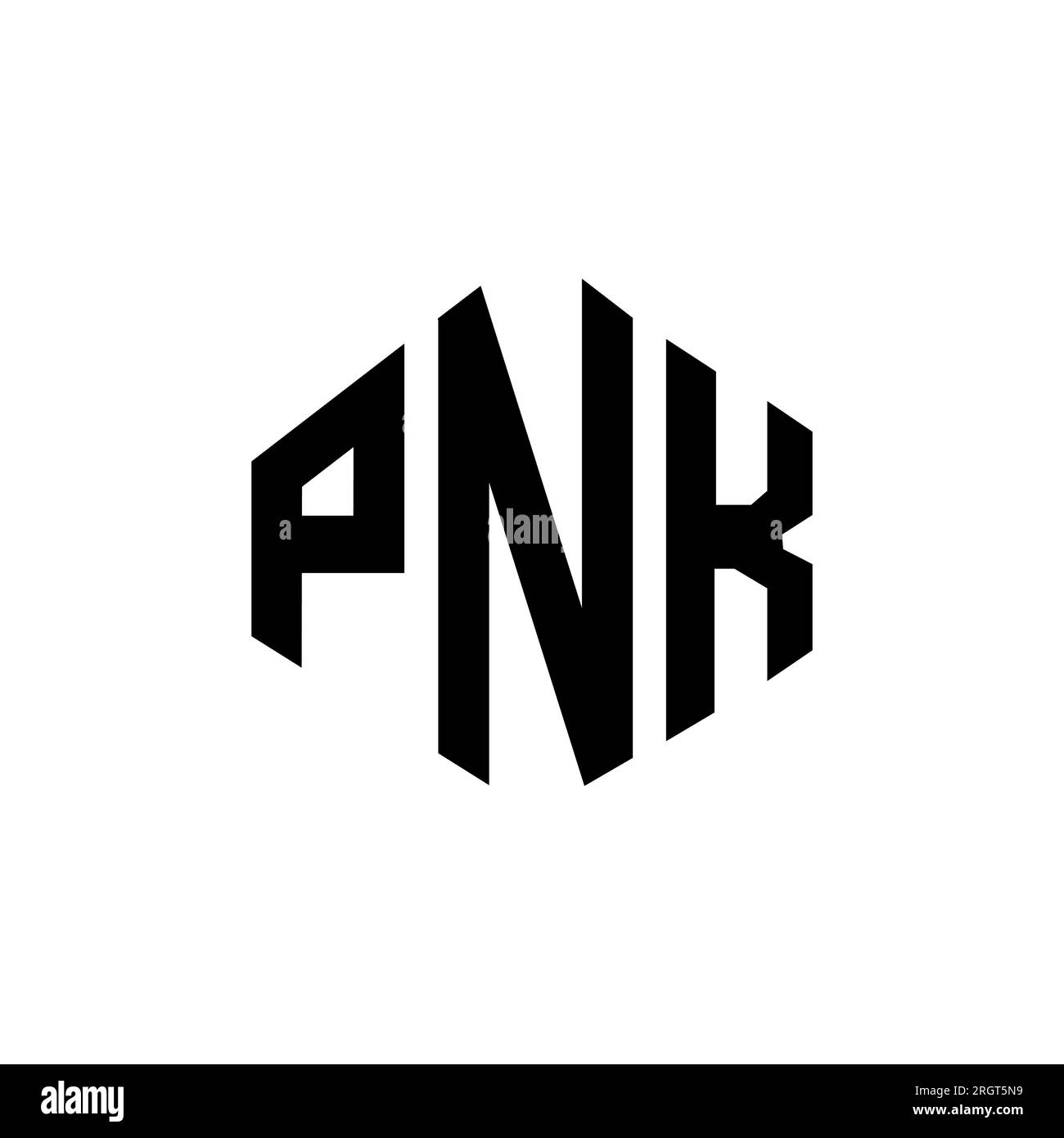 Pnk Letter Logo Design With Polygon Shape Pnk Polygon And Cube Shape Logo Design Pnk Hexagon