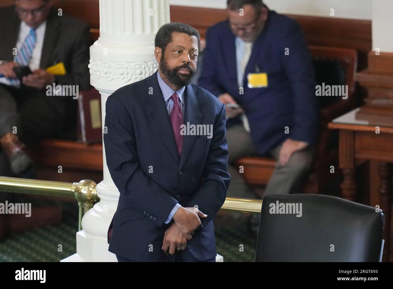 Black elected official on floor of texas senate hi-res stock ...