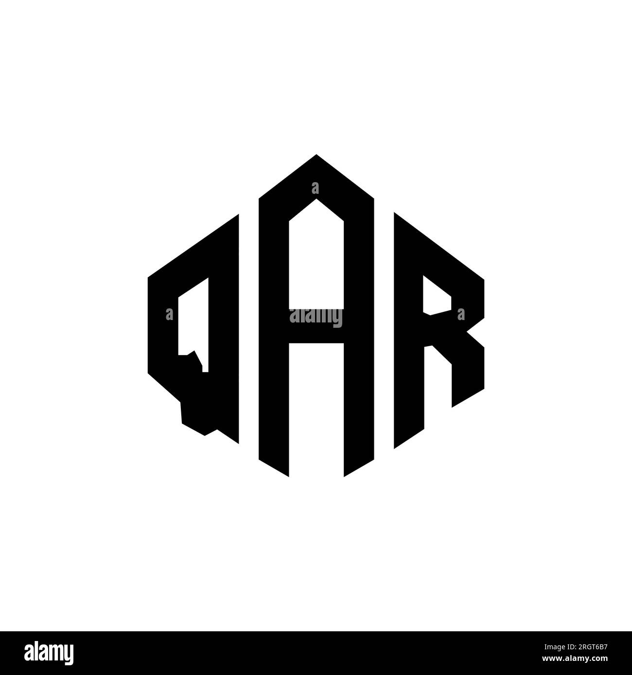 Qar Letter Logo Design With Polygon Shape Qar Polygon And Cube Shape Logo Design Qar Hexagon